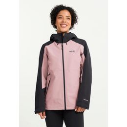 Outdoorjacke Jack Wolfskin "WILDBOUND 2L JKT W", Damen, Gr. XS, rosegarden, Obermaterial: 100% POLYESTER. Futter: 100% POLYESTER, Jacken Outdoorjacke