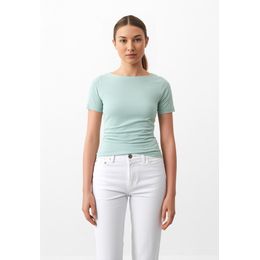 V&eacute;ro Moda Kurzarmshirt VERO MODA "VMPANDA MODAL S/S TOP NOOS", Damen, Gr. XS, grau (gray mist), Jersey, Obermaterial: 48% Baumwolle, 48% Modal, 4% Elasthan, unifarben, slim fit normal, U-Boot-Ausschnitt, Shirts