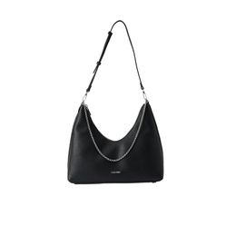 Calvin Klein Schultertasche Damen Gr&ouml;&szlig;e One Size schwarz / silber