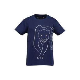 Blue Seven T-Shirt Jungen Gr&ouml;&szlig;e 98 navy / hellorange / wei&szlig;