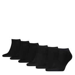 Sneakersocken Calvin Klein "CK MEN SNEAKER 6P ECOM", Herren, Gr. 39-42, schwarz, Obermaterial: 68% Baumwolle, 20% Polyester, 12% Elasthan, Socken Sneakersocken