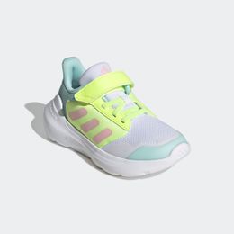 Sneaker adidas Sportswear "TENSAUR RUN 2.0 KIDS", M&auml;dchen, Gr. 33, gelb (cloud wei&szlig;, clear pink, hi, res gelb), Synthetik, Textil, Schuhe Sneaker, mit Klettverschluss, f&uuml;r Kinder & Jugendliche