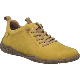 Schn&uuml;rschuh Josef Seibel "Wynona 06, safran", Damen, Gr. 41, gelb (safran), Obermaterial: 100% Rindsleder Leather cow., Schuhe Schn&uuml;rschuh