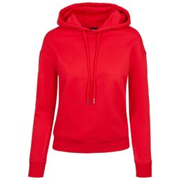 Hoodie Urban Classics "Urban Classics Damen Ladies Hoody", Damen, Gr. L, firerot,, 63% Baumwolle, 37% Polyester, unifarben, Sweatshirts Hoodie