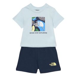 The North Face Trainingsanzug 'BOX PLAY' Jungen Gr&ouml;&szlig;e 68/80 marine / pastellblau / hellgelb / wei&szlig;