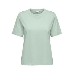 Kurzarmshirt Only "ONLOnly S/S TEE JRS NOOS", Damen, Gr. L, gr&uuml;nlilly, Jersey, Obermaterial: 100% Baumwolle, unifarben, regular fit normal, Rundhals, Shirts, regular fit, casual, Single Jersey, Baumwolle, Rundhals
