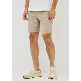 Bermudas Street One MEN, Herren, Gr. 34, beige (sandstone beige wash), Web, 97% Baumwolle, 3% Elasthan, unifarben, regular fit kurz, Hosen Bermudas, 5-Pocket-Style