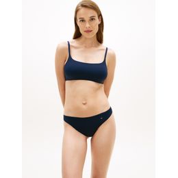 Bralette, Damen, Gr. L (40), N-Gr, blau, Web, Obermaterial: 84% Nylon, 16% Elasthan, Tommy Hilfiger Underwear, unifarben, Basic, regular fit, BHs Bralette, Regular fit mit verstellbaren Tr&auml;gern