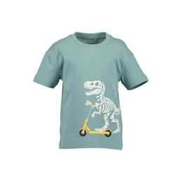Blue Seven T-Shirt Jungen Gr&ouml;&szlig;e 128 hellblau / gelb / schwarz / wei&szlig;