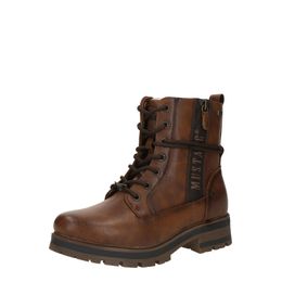 Mustang Schn&uuml;rstiefelette Damen Gr&ouml;&szlig;e 43 kastanienbraun / braunmeliert Winterschuhe