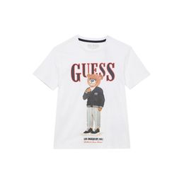 Guess T-Shirt Jungen Gr&ouml;&szlig;e 182 camel / anthrazit / rot / wei&szlig;
