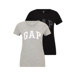 GAP Petite Shirt female size S Anthracite / mottled grey / Black / White