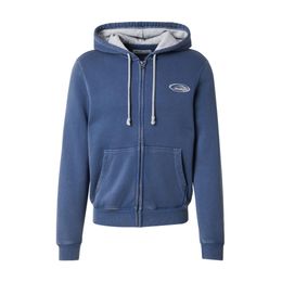 Hollister Sweatjacke Herren Gr&ouml;&szlig;e S saphir / grau / kirschrot
