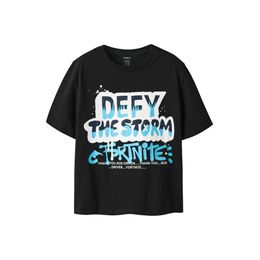 name it T-Shirt 'NKMMod Fortnite' Jungen Gr&ouml;&szlig;e 146/152 marine / aqua / schwarz / wei&szlig;