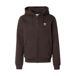 adidas originals Sweatjacke 'ESS' Herren Gr&ouml;&szlig;e XXL schoko / wei&szlig;