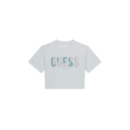 Guess T-Shirt M&auml;dchen Gr&ouml;&szlig;e 176 cyanblau / pastellblau / silber