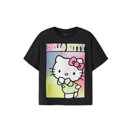 name it T-Shirt 'NKFForma Hellok' M&auml;dchen Gr&ouml;&szlig;e 134/140 hellgr&uuml;n / pink / schwarz / wei&szlig;