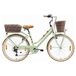 Cityrad Bikestar Gr. 41, gr&uuml;n, Fahrr&auml;der, Damen, 41cm, 26 Zoll (66,04cm), f&uuml;r Damen, Kettenschaltung