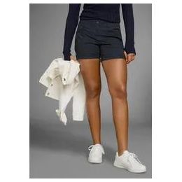 Bermudas Kangaroos, Damen, Gr. 36, N-Gr, blau (marine), Web, Obermaterial: 100% Baumwolle, unifarben, schmal kurz, Hosen Shorts Strandshorts, krempelbar