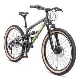 Jugendfahrrad Bikestar Gr. 33, schwarz, Fahrr&auml;der, Kinder, 33cm, 24 Zoll (60,96cm)