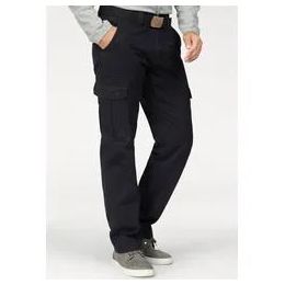 MAN'S WORLD Cargohose MAN'S WORLD, Herren, Gr. 44, N-Gr, schwarz, Obermaterial: 100% Baumwolle, unifarben, bequem lang, Hosen Cargohose, mit aufgesetzten Taschen, Topseller