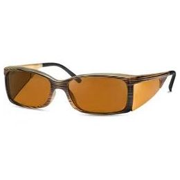 Sonnenbrille Eschenbach OPTIK "ambelis", Damen, orange (orange, braun), Sonnenbrillen Sonnenbrille, Schutz vor Blaulicht und UV-Strahlung