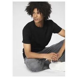 T-Shirt OTTO products "&raquo;GOTS zertifiziert &ndash; aus Bio-Baumwolle&laquo;", Damen, Gr. XL (56/58), schwarz, Single Jersey, Obermaterial: 100% Baumwolle, unifarben, Basic, normal, Rundhals, Shirts T-Shirt, Kurzarm, Basic, aus Single Jersey, aus 100% Baumwolle