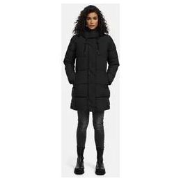 Winterjacke Marikoo "Kaituu XVI", Damen, Gr. XL, schwarz, Obermaterial: 100% Polyester; Innenseite: 100% Polyester; Futter: 100% Polyester; Wattierung: 100% Polyester, Jacken Winterjacke, mit gro&szlig;er Kapuze