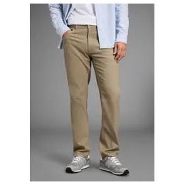 MAN'S WORLD 5-Pocket-Hose MAN'S WORLD, Herren, Gr. 52, N + U Gr, beige, Web, Obermaterial: 98% Baumwolle, 2% Elasthan, unifarben, regular fit lang, Hosen 5-Pocket-Hose
