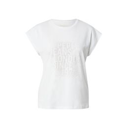 Pepe Jeans T-Shirt 'Aza' Damen Gr&ouml;&szlig;e M gold / wei&szlig;