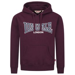 Lonsdale Sweatshirt 'Sellan' Herren Gr&ouml;&szlig;e M saphir / bordeaux / wei&szlig;
