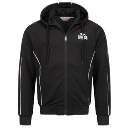 Lonsdale Sweatjacke 'Achavanich' Herren Gr&ouml;&szlig;e S schwarz / wei&szlig;