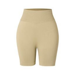YEAZ Sportshorts 'Blaze' Damen Gr&ouml;&szlig;e S beige / wei&szlig;