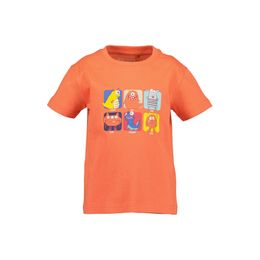 Blue Seven T-Shirt Jungen Gr&ouml;&szlig;e 116 blau / pastellblau / gelb / orange