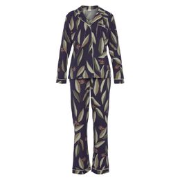 Lascana Pyjama Damen Gr&ouml;&szlig;e XS navy / pastellgr&uuml;n / dunkelgr&uuml;n / hellpink Winterkleid