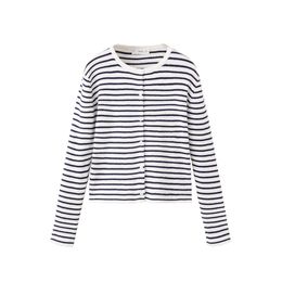 Mango Kids Strickjacke 'LEA' M&auml;dchen Gr&ouml;&szlig;e 116 indigo / offwhite