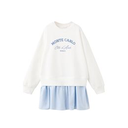 Mango Kids Kleid 'MONACO' M&auml;dchen Gr&ouml;&szlig;e 152 royalblau / offwhite