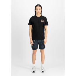 Alpha Industries T-Shirt 'Naval' Herren Gr&ouml;&szlig;e XXL nude / pastellgelb / mauve / schwarz