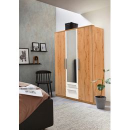 Kleiderschrank Priess, B:140cm H:195cm T:54cm, wei&szlig;, Holzwerkstoff, Jugendzimmer, Schr&auml;nke, in 3 Breiten