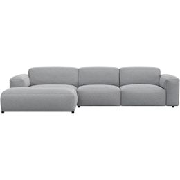 Ecksofa FLEXLUX, B:319cm H:73cm T:171cm, grau, 100% Polyester, Wohnzimmer, Sofas, "Lucera bequem und komfortabel durch hochwertigen Sitzaufbau,