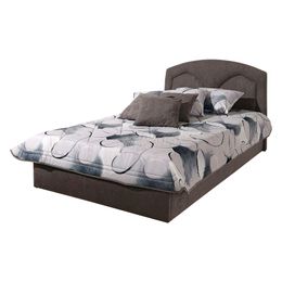Polsterbett, B:112cm L:212cm, grau, Westfalia Schlafkomfort, Bezug Bett: Microfaser (100% Polyester);Bonnell-Federkernmatratze: 51% Polypropylen, 39%