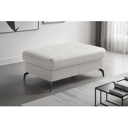 Sit & More Polsterhocker SIT & MORE, B:103cm H:44cm T:69cm, wei&szlig;, Hocker, "Morris", mit praktischen Stauraum