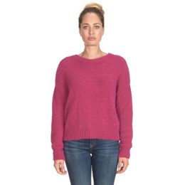 Damen Strickpullover "Daisy", pink, Gr. XS, Le Temps Des Cerises, unifarben, 100% Polyester, Pullover, mit modischen Kn&ouml;pfen