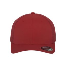 Flexfit Flex Cap "Flexfit Unisex Flexfit Tactel Mesh"rot, Gr. S, unifarben, 83% Polyamid, 14% Baumwolle, 3% Polyurethan, Caps
