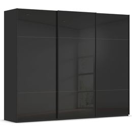 Schwebet&uuml;renschrank Rauch, B:271cm H:223cm T:68cm, schwarz, Holzwerkstoff, Schr&auml;nke, "Kleiderschrank Schrank Garderobe Schlafzimmerschrank CONTIDO",