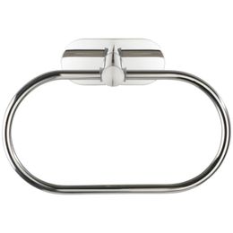 Handtuchring Wenko, B:20,5cm H:12,5cm T:7,5cm, silber, Edelstahl, Handtuchhalter, "Orea"