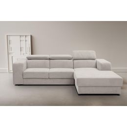 Ecksofa WERK2, B:270cm H:76cm T:192cm, beige, 92% Polyester, 8% Nylon, Wohnzimmer, Sofas, "Cherry, modernes Sofa mit Komfortfunktionen, Breite 270cm,