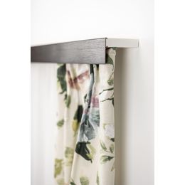 Gardinenschiene Garesa, L:430cm, grau, Kunststoff, Gardinenstangen, "Kunststoffschiene mit Blende", Deckenmontage, verl&auml;ngerbar, einfache Montage,