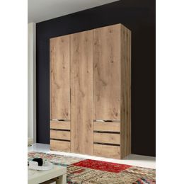 Kleiderschrank wimex, B:150cm H:216cm T:58cm, braun, Schlafzimmer, Schr&auml;nke, "Level by fresh to go", mit Schubladen