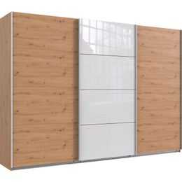 Schwebet&uuml;renschrank wimex, B:313cm H:236cm T:64cm, wei&szlig;, Spanplatte, Schr&auml;nke, "Norderstedt", INKLUSIVE 2 Stoffboxen und 2 zus&auml;tzliche Einlegeb&ouml;den,